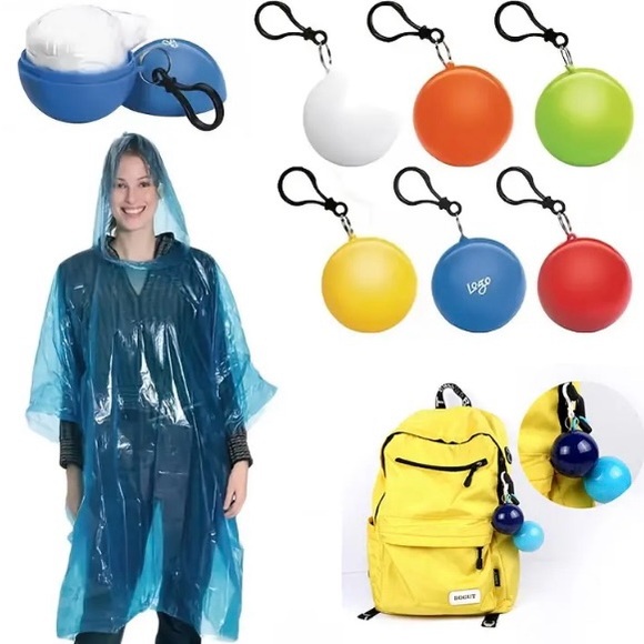 Accessories | One Compact And Convenient Portable Rain Poncho Keychain ...